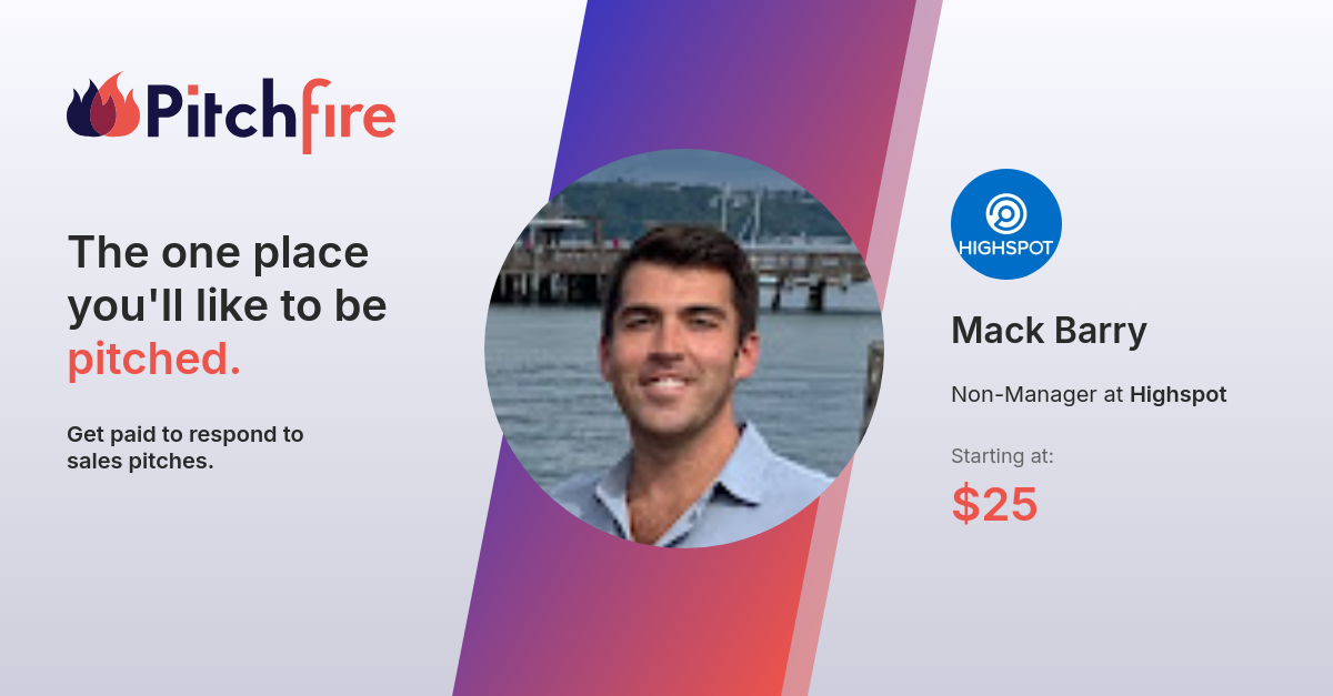 Pitch Mack Barry | Pitchfire