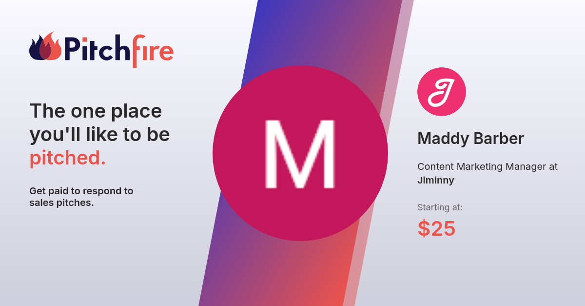 Pitch Maddy Barber | Pitchfire