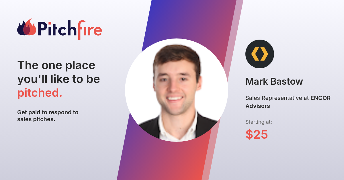 Pitch Mark Bastow | Pitchfire