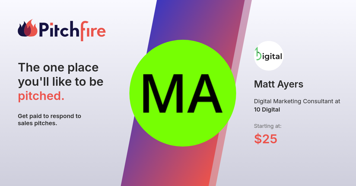 Pitch Matt Ayers | Pitchfire