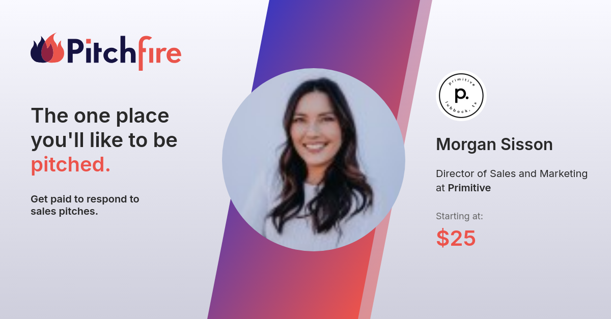 Pitch Morgan Sisson | Pitchfire