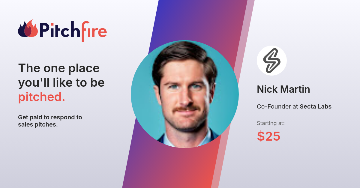 Pitch Nick Martin | Pitchfire