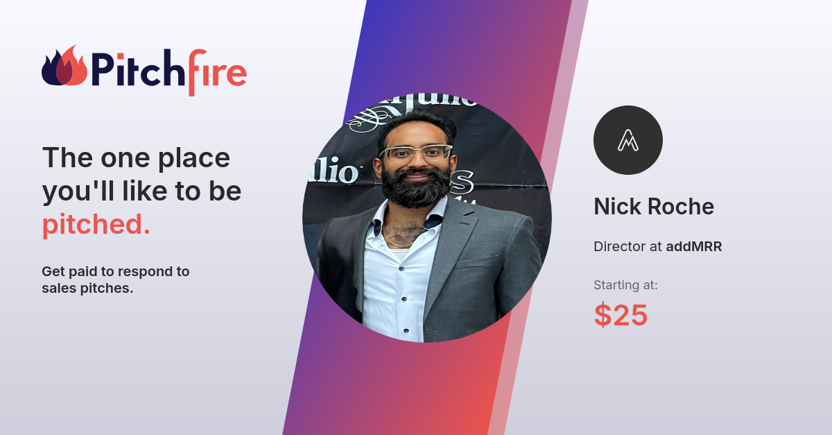 Pitch Nick Roche | Pitchfire