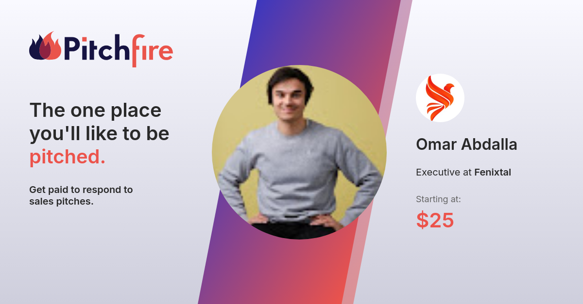 Pitch Omar Abdalla | Pitchfire