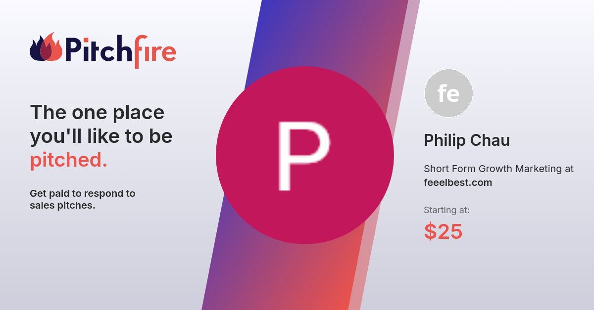 Pitch Philip Chau | Pitchfire