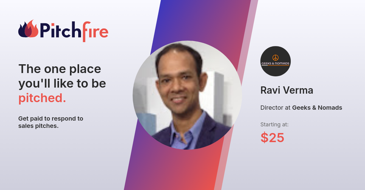 Pitch Ravi Verma | Pitchfire