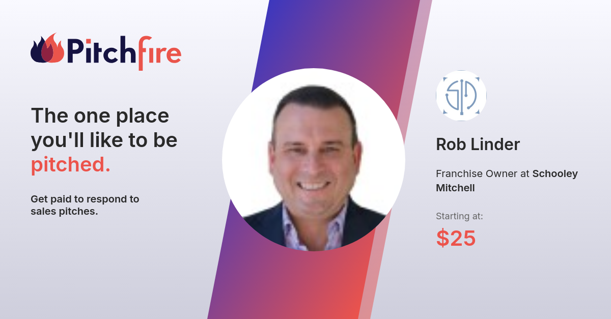 Pitch Rob Linder | Pitchfire