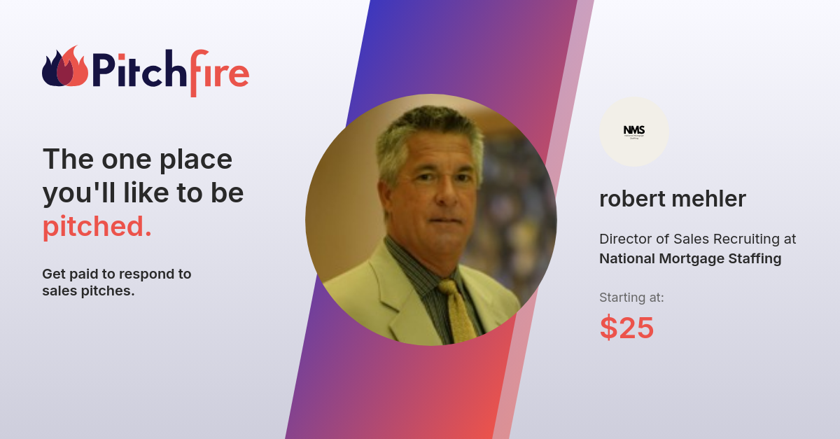 Pitch robert mehler | Pitchfire