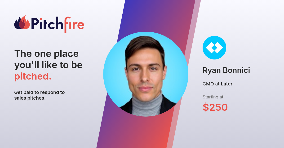 Pitch Ryan Bonnici (he/him) | Pitchfire