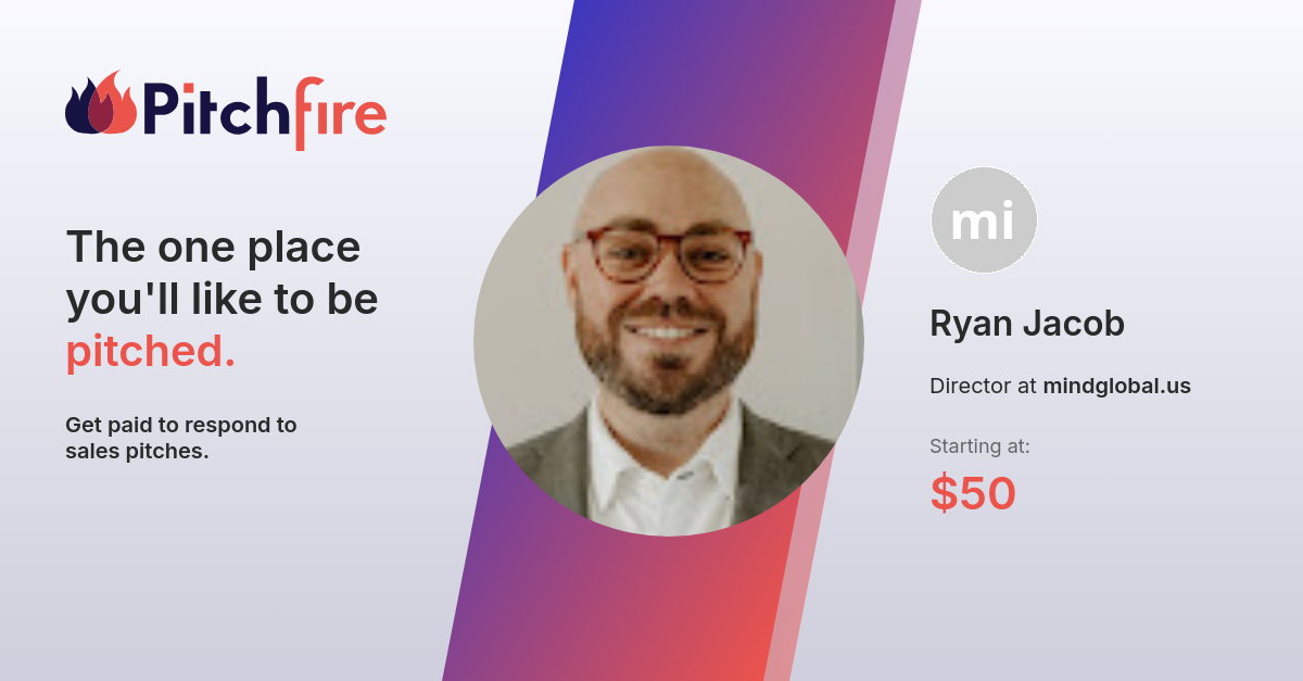 Pitch Ryan Jacob | Pitchfire