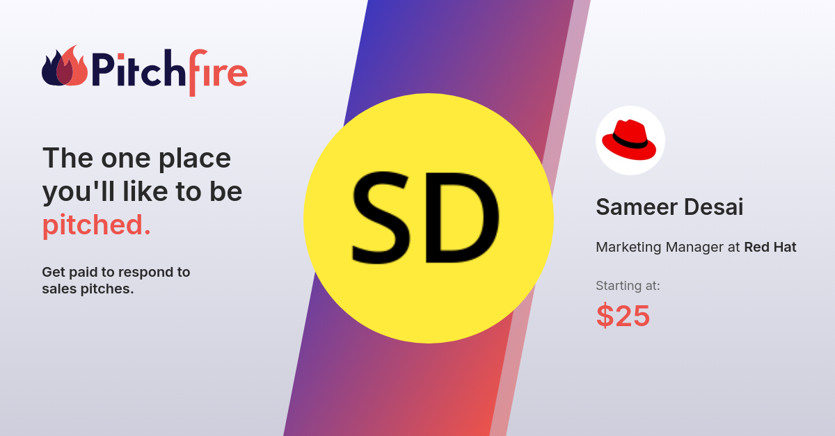 Pitch Sameer Desai | Pitchfire