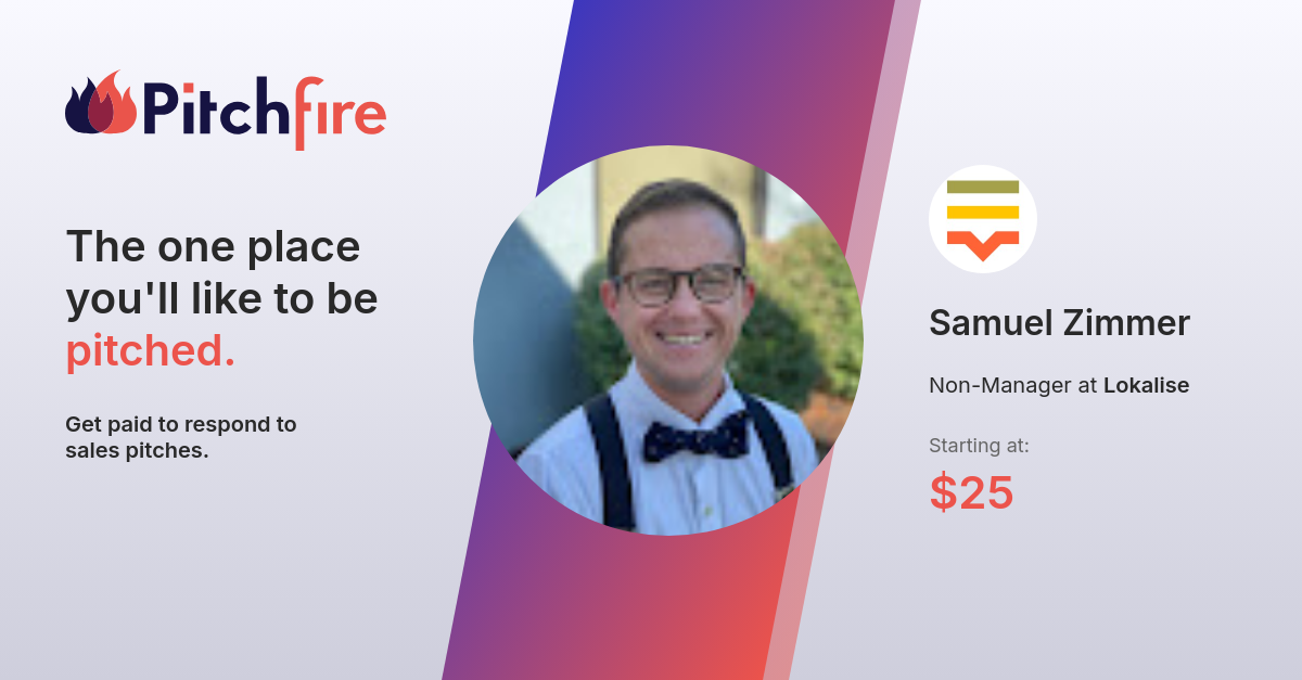 Pitch Samuel Zimmer | Pitchfire