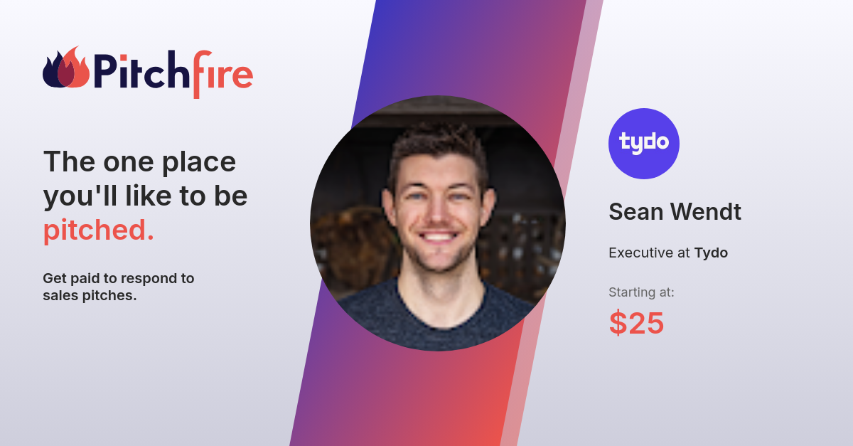 Pitch Sean Wendt | Pitchfire