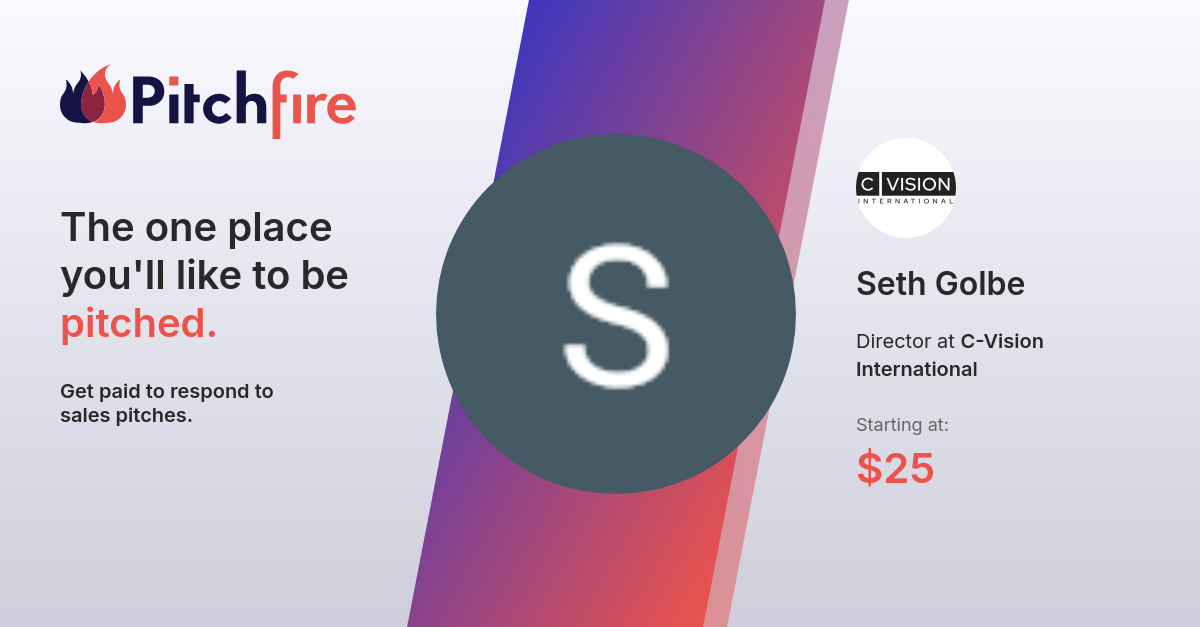 Pitch Seth Golbe | Pitchfire