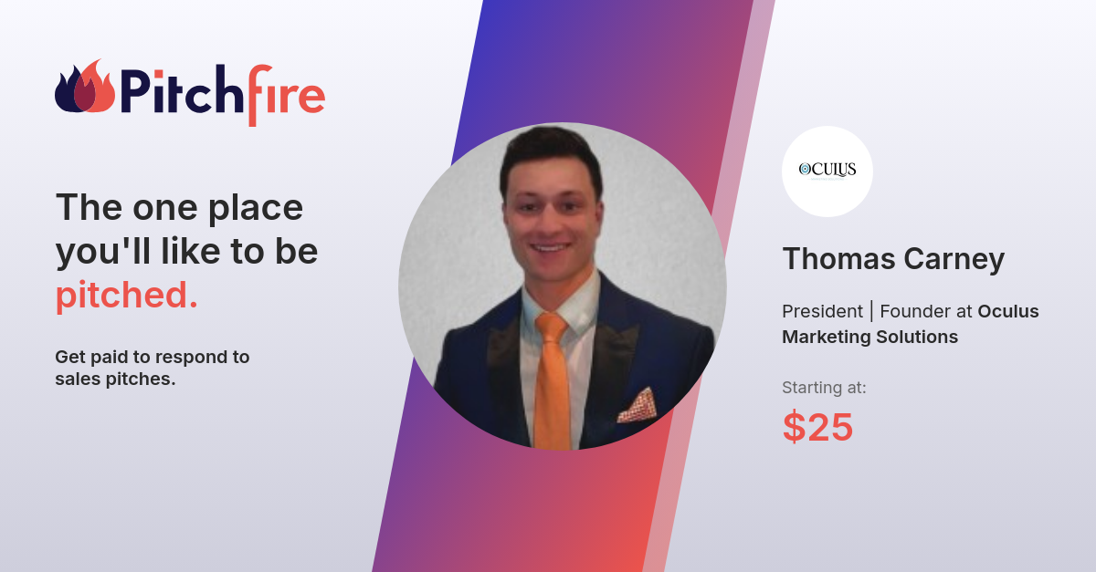 Pitch Thomas Carney | Pitchfire