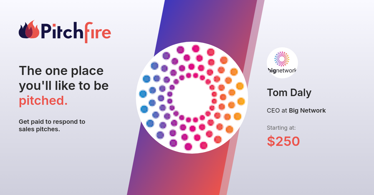 Pitch Tom Daly | Pitchfire