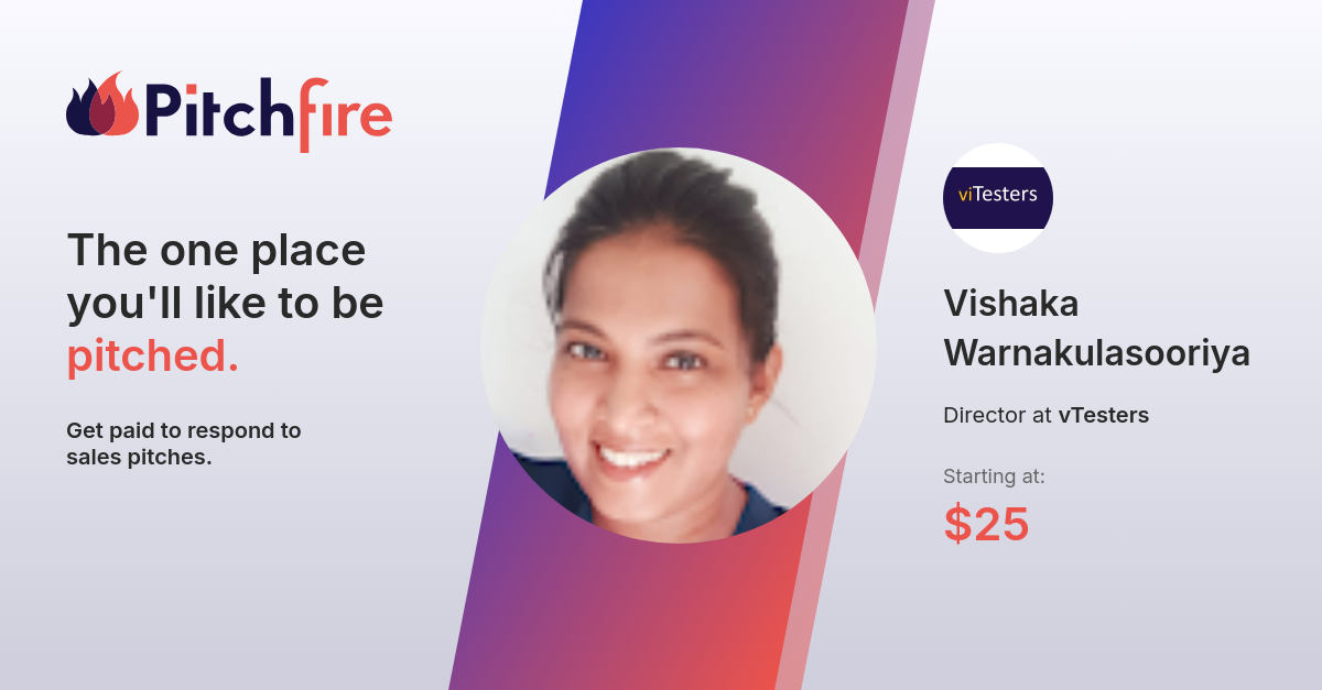 Pitch Vishaka Warnakulasooriya | Pitchfire