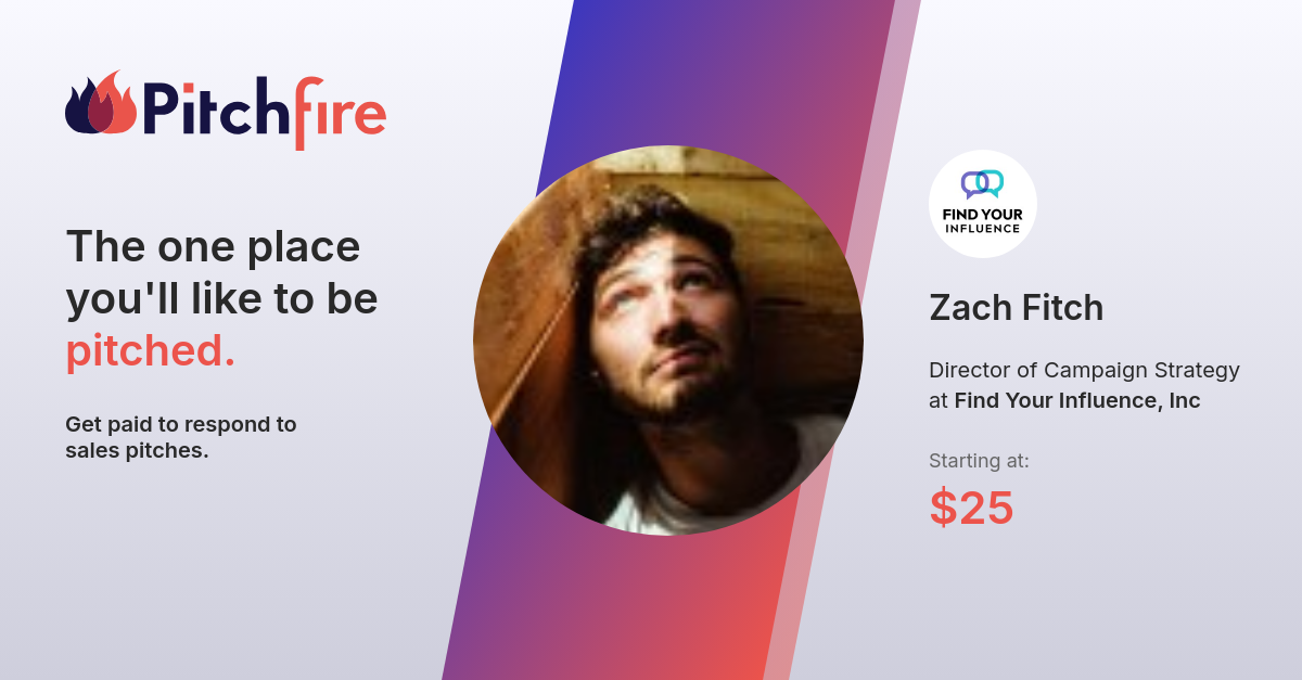 Pitch Zach Fitch | Pitchfire